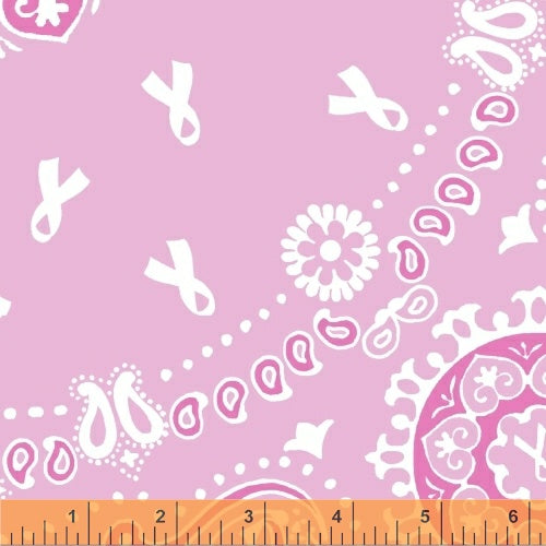 Home › Cancer Fabric, Breast Cancer Project Pink, Pink Bandanna Panel 4115