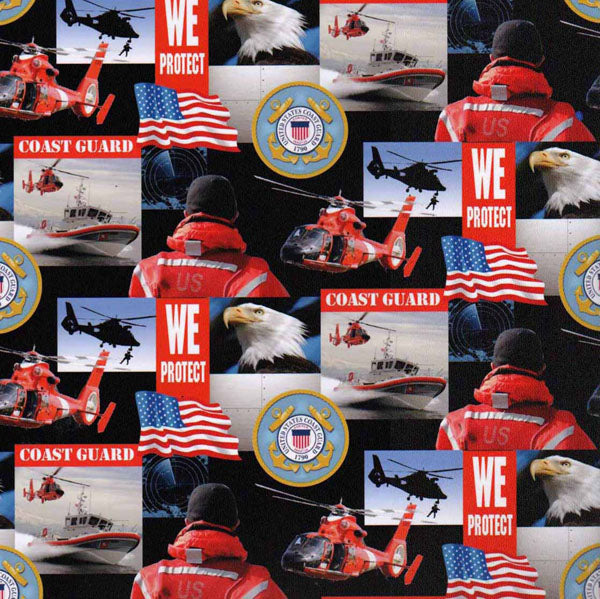 Home › Military Fabric, Coast Guard Fabric, Emblem 4512