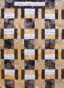 Home › Cancer Fabric. "What Cancer Cannot Do" almost free quilt pattern 816