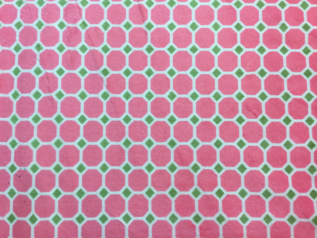 Home › Cuddle Fabric, Shannon, Minky Printed, Geometric Pink 7132
