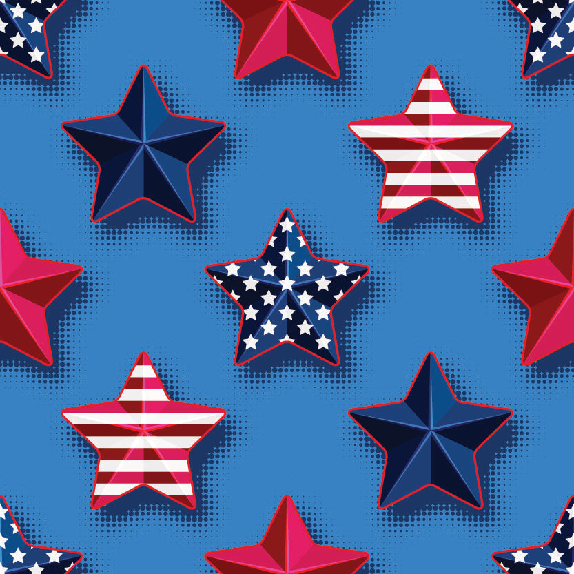 Home › Patriotic Fabric, Star Fabric on Blue Background, Cotton or ...