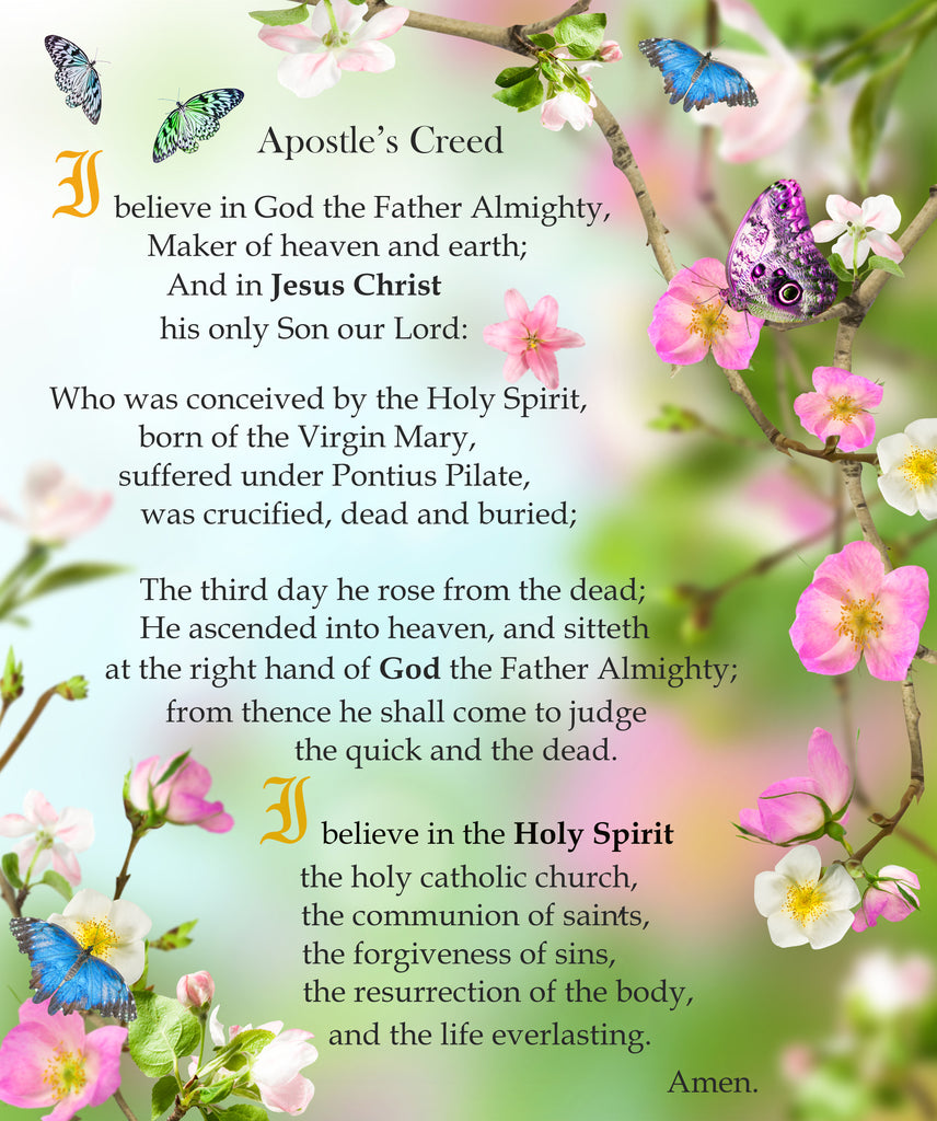 Home › Religious Fabric, Apostle's Creed (Methodist) 1120