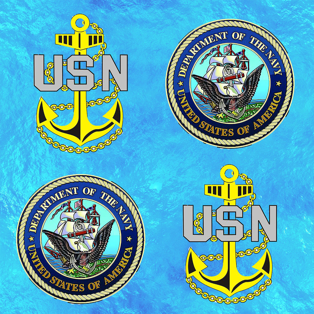 Home › Military Fabric, US Navy Fabric, Seal and Logo, Cotton or Fleece ...