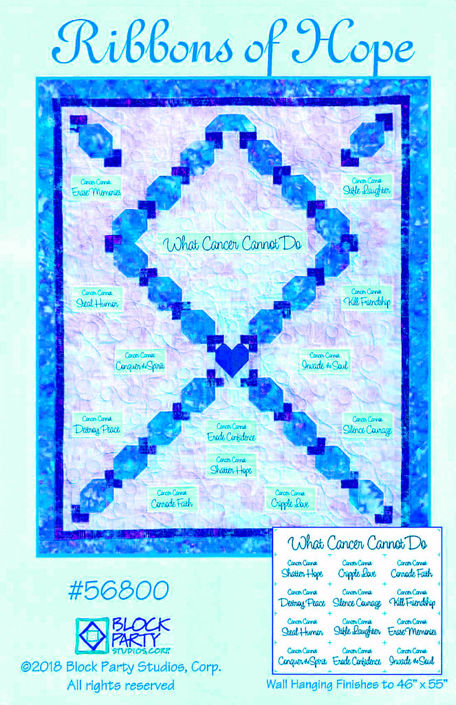 Home › Cancer Fabric, Ribbons of Hope Quilt Pattern, 2195