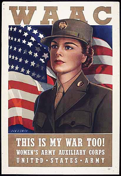 Home › Women in the Military, WAAC Poster Fabric Panel 1674